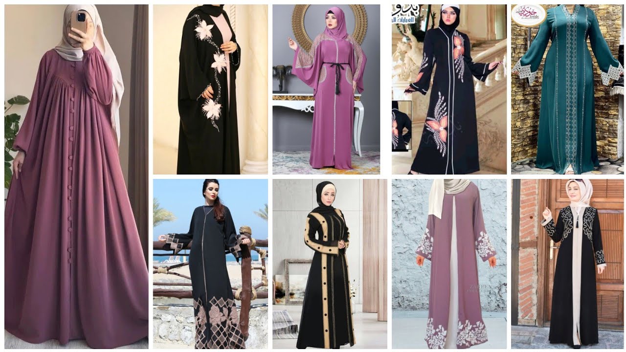 👌🏻💰New Abaya Burkha Collection 2025 || Dubai borka Design|| Embroidery ...