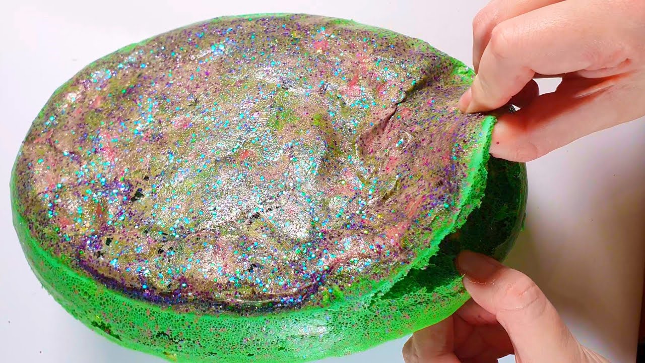 Dry Slime ASMR - Ripping 2 years Old Slime - YouTube