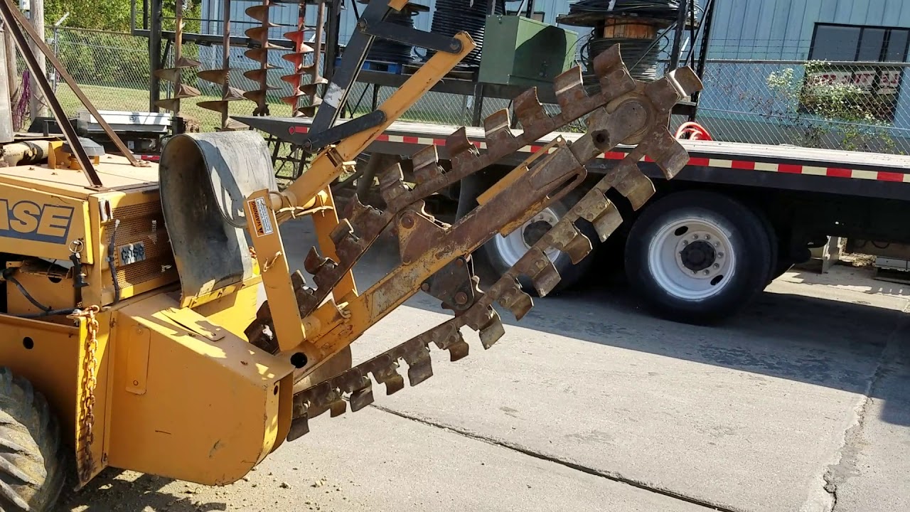 1993 Case 360 Trencher - Omaha Electric - YouTube