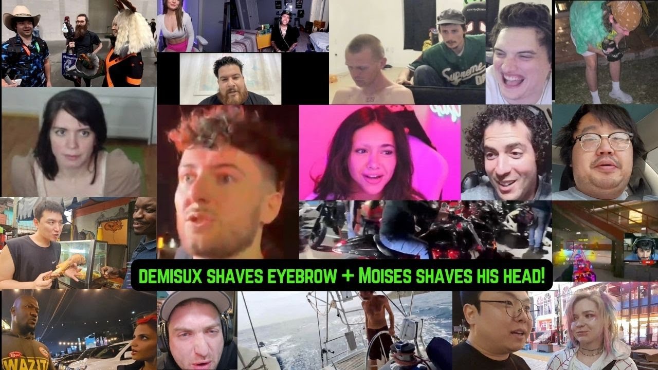 DEMISUX SHAVES EYEBROW + MOISES SHAVES HIS HEAD! #demisux # ...