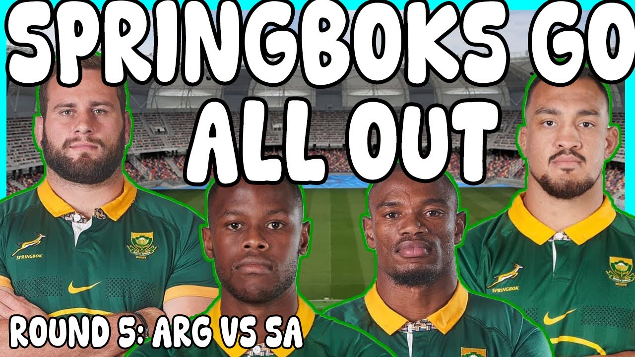 SPRINGBOKS make 10 changes vs Argentina - Rugby Championship 2024 - YouTube
