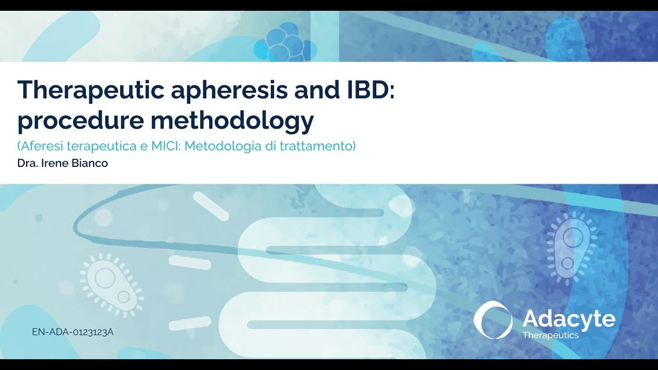 Therapeutic apheresis and IBD: procedure methodology. - YouTube