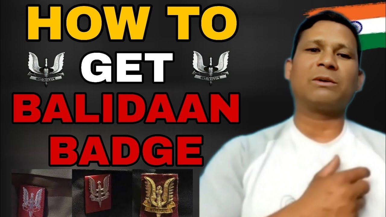 HOW TO GET BALIDAAN BADGE 📛⚔️ | HAV. MEEN BAHADUR THAPA | 21 PARA SF ...