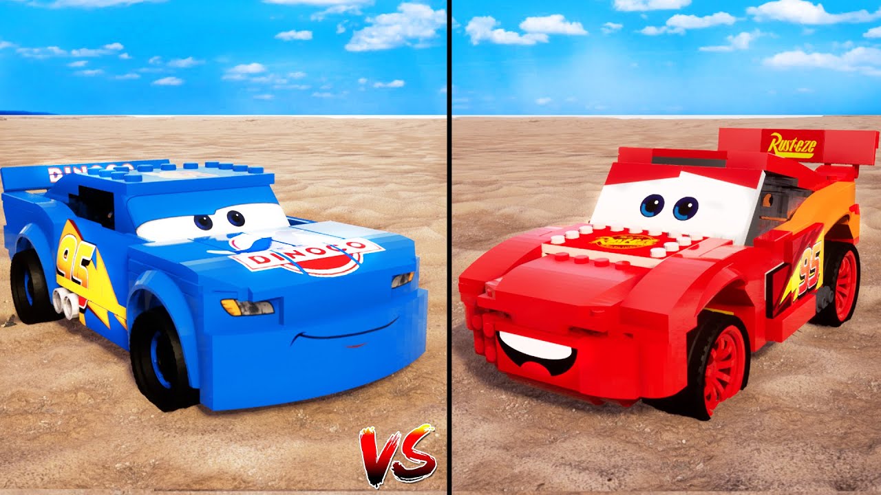 LEGO CARS 3 Mcqueen vs Dinoco - Which is BEST? - YouTube