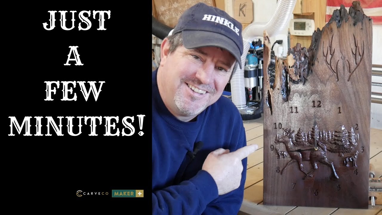 How to make a clock with a CNC machine - YouTube