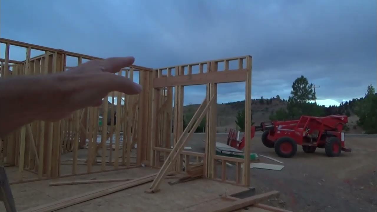 How to Build a House Installing OSB Plywood & Wall Bracing - YouTube