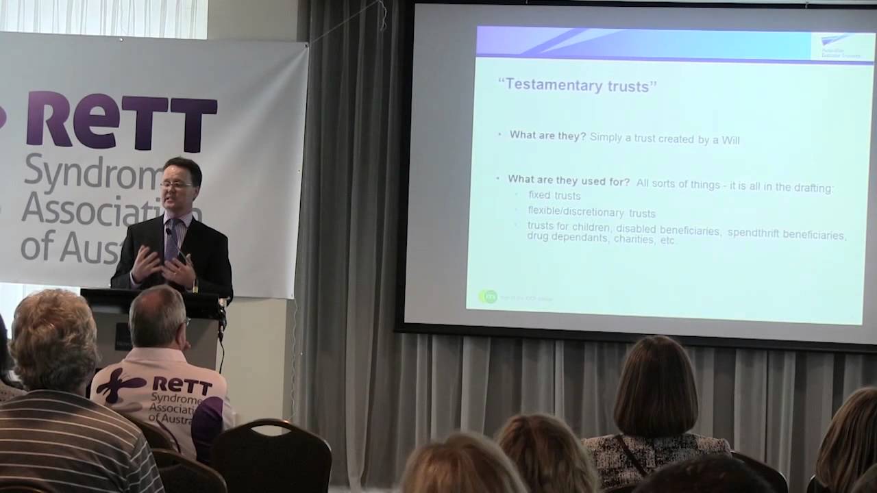 2015 Australian Rett Conference- Peter Hewish, Estate Planning - YouTube
