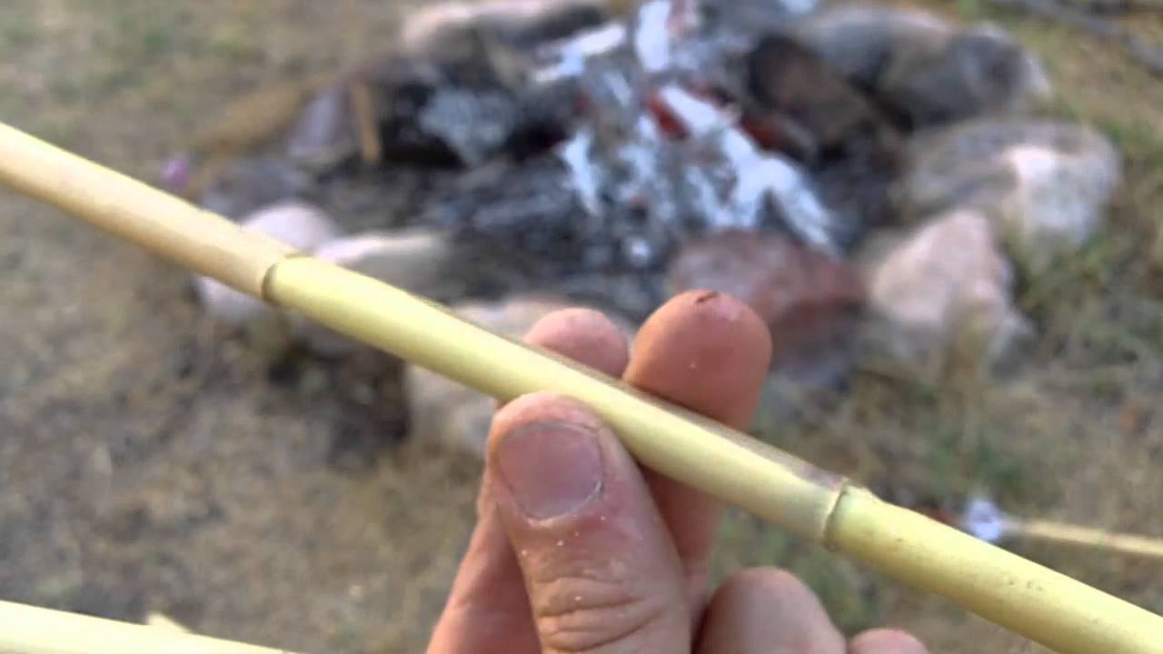 077 - 3/8 Stone Tool Arrow - Phragmites Reed Shaft - YouTube