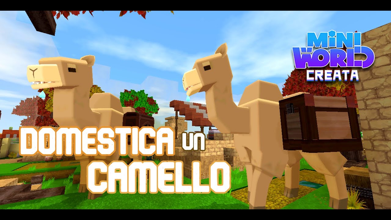 DOMESTICA UN CAMELLO 🐫 - MINI TUTORIAL | MINI WORLD: CREATA - YouTube