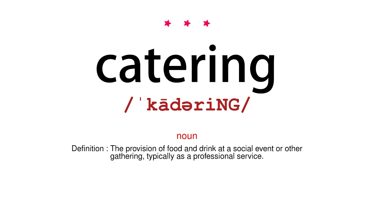 How to pronounce catering - Vocab Today - YouTube