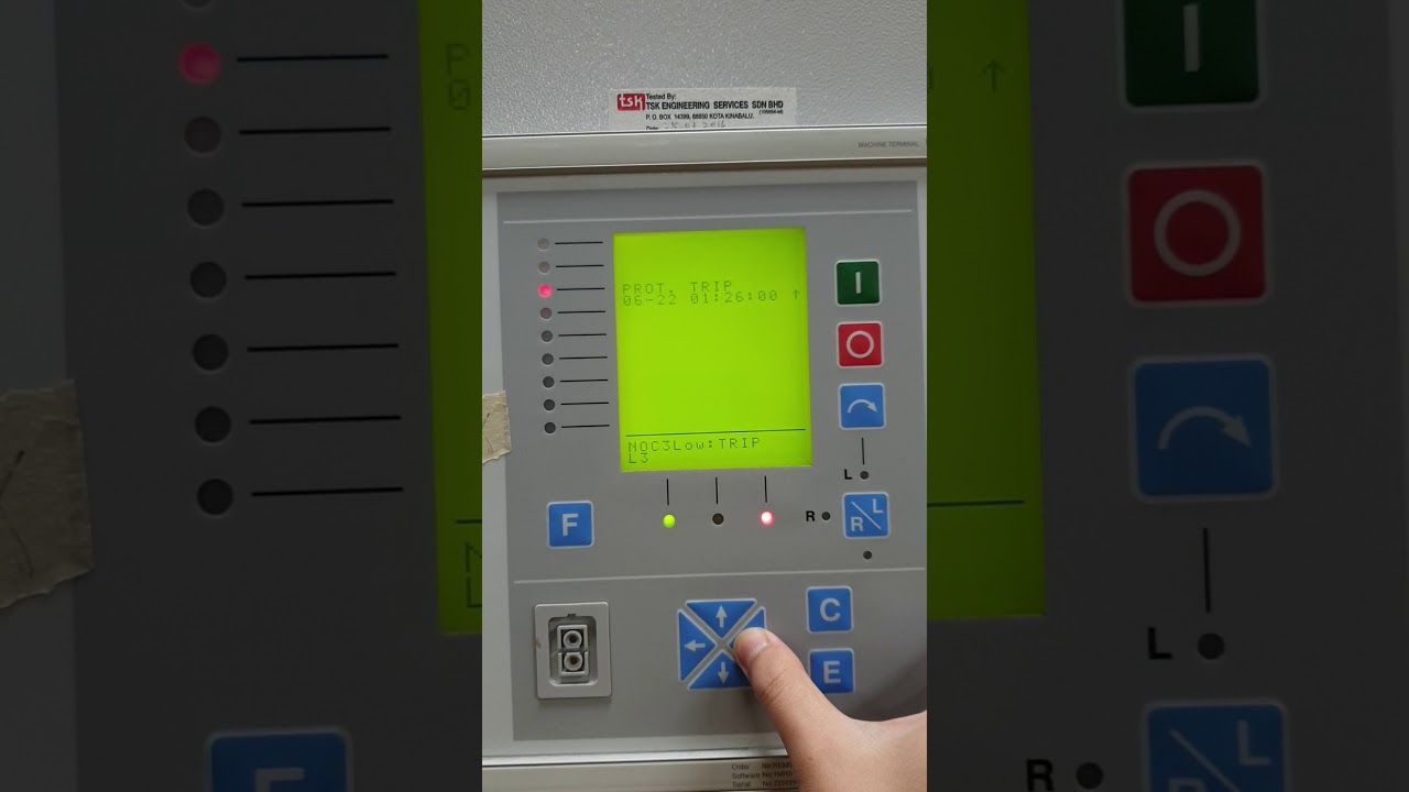 How to clear the Alarm and Trip Event on ABB REM545. - YouTube