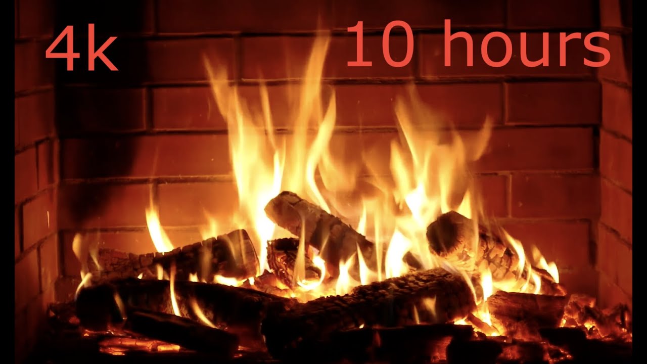 Relaxation fireplace. 10 hours of FULL HD 4K live fireplace with sound ...