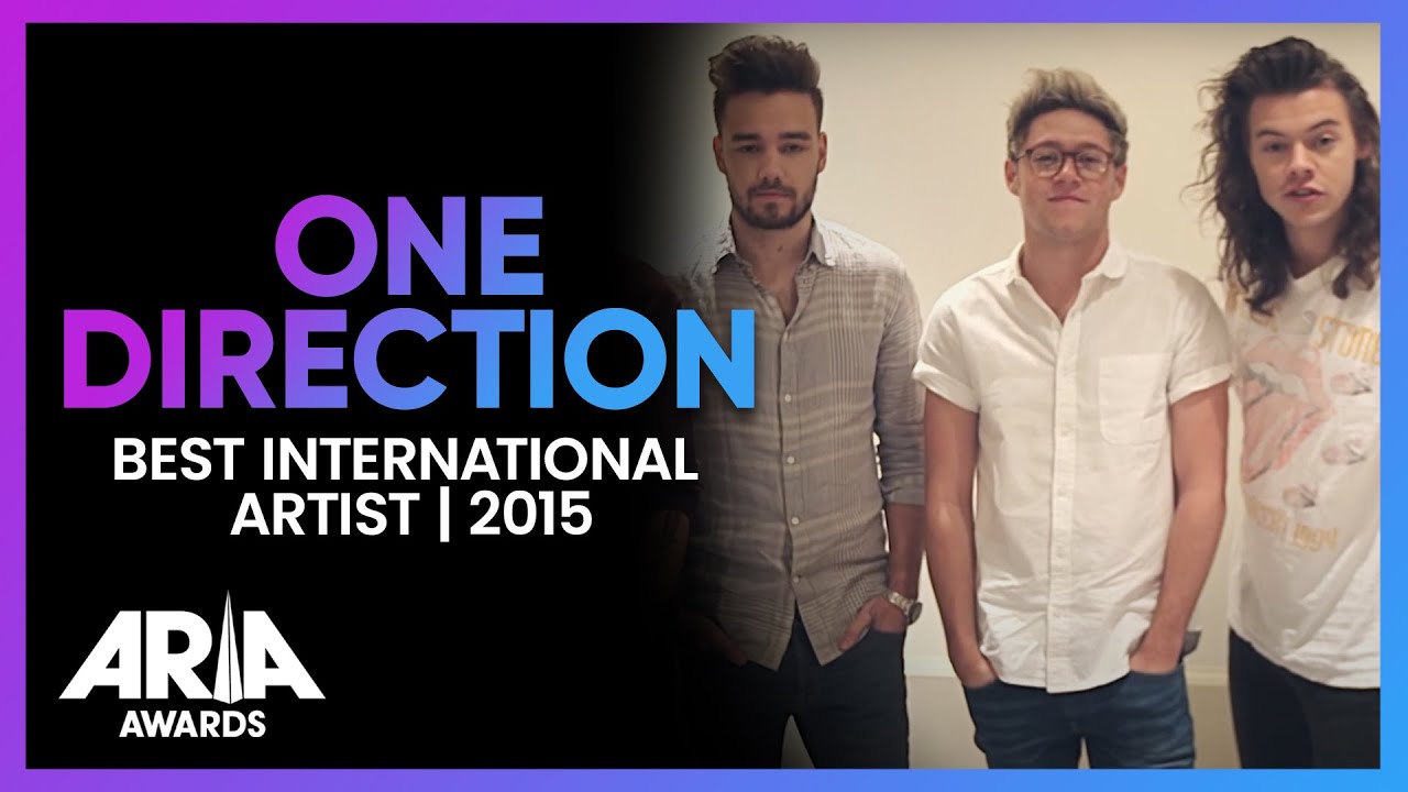 One Direction win Best International Artist | 2015 ARIA Awards - YouTube