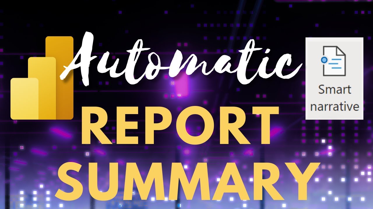 Automatic Summary of Power BI reports using AI - Smart Narrative - YouTube