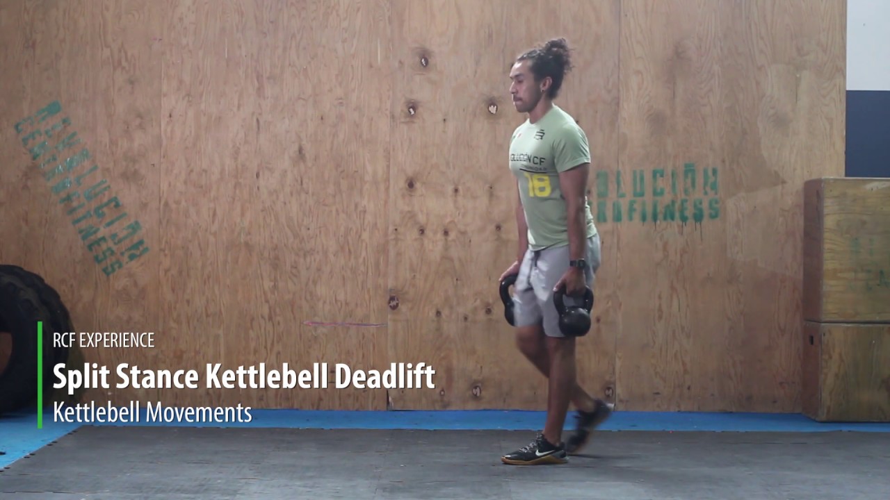 Split Stance Kettlebell Deadlift - YouTube
