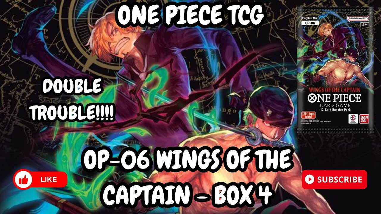 One Piece TCG OP-O6 Wing of the Captain - Box 4 - YouTube