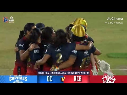 RCB Winning Moment WPL Final Today | WPL Final winning Shot by Richa ...
