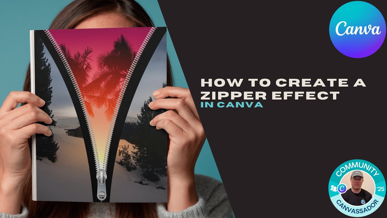 How to Create a Zipper Effect in Canva - YouTube