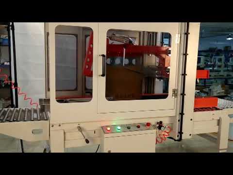 Encintadora automatica con cierra cajas. Cerradora de cajas automática ...