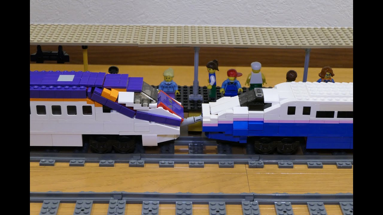 LEGO E2系やまびこ＆E3系つばさ E5＆E6 series Shinkansen - YouTube