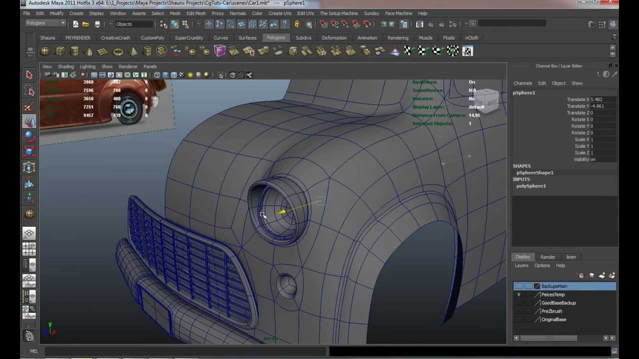 Creating A Stylized Car In Maya, The Complete Workflow - Part 2-2 - YouTube
