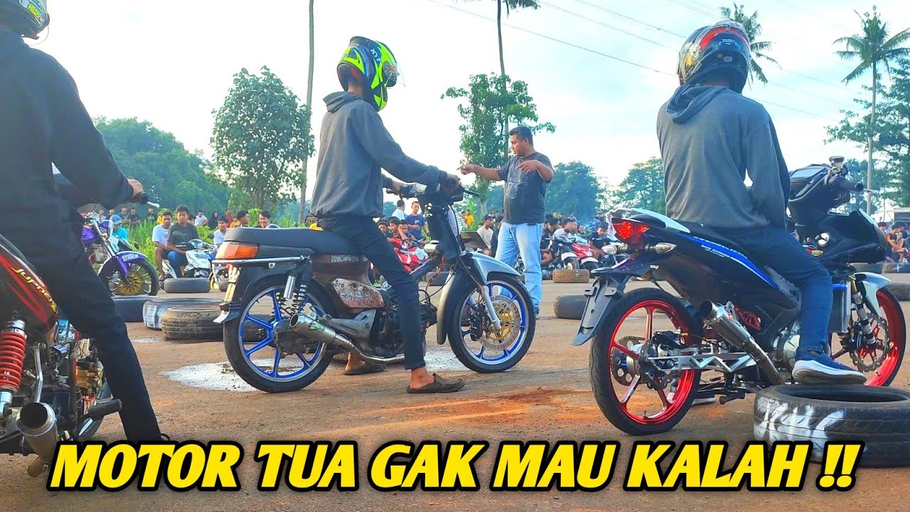 Balapan Liar Drag Bike Pembalap Lokal Jepara Di Sirkuit Dian Rakashima ...