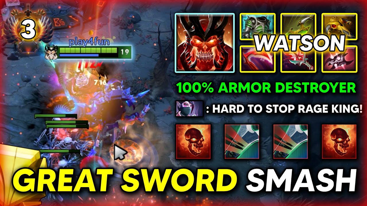 GREAT SWORD SMASH HARD CARRY By Watson Wraith King With Armor Reduction ...