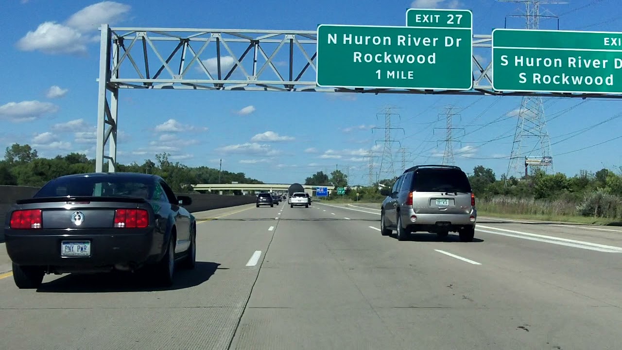 Interstate 75 - Michigan (Exits 20 to 32) northbound - YouTube