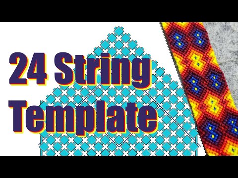 Making a 24 Strand Template - YouTube
