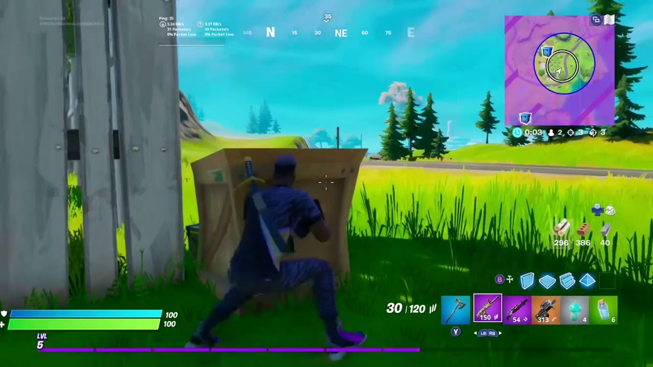 Fortnite win in the chapter 1 session 3 - YouTube