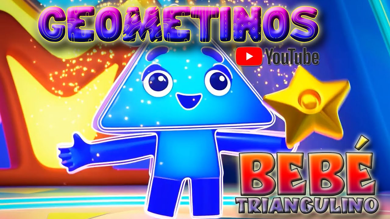 🎵 MÚSICA INFANTIL DIVERTIDA 💖 GEOMETINOS - BEBÉ TRIANGULINO, TING TANG ...