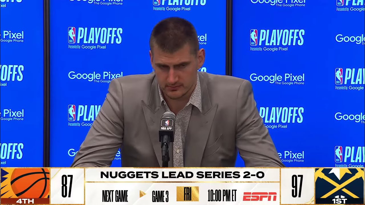 Phoenix Suns and Denver Nuggets | NBA Playoffs Game 2 Post Game ...