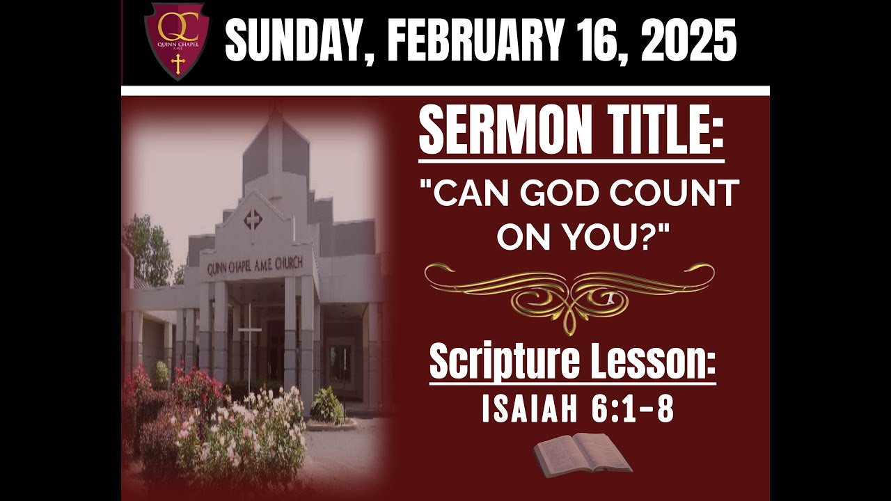 "Can God Count On You?" Isaiah 6:1-8 - YouTube
