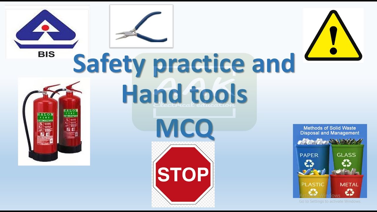 Safety practice and hand tools MCQ Explained in తెలుగు - YouTube