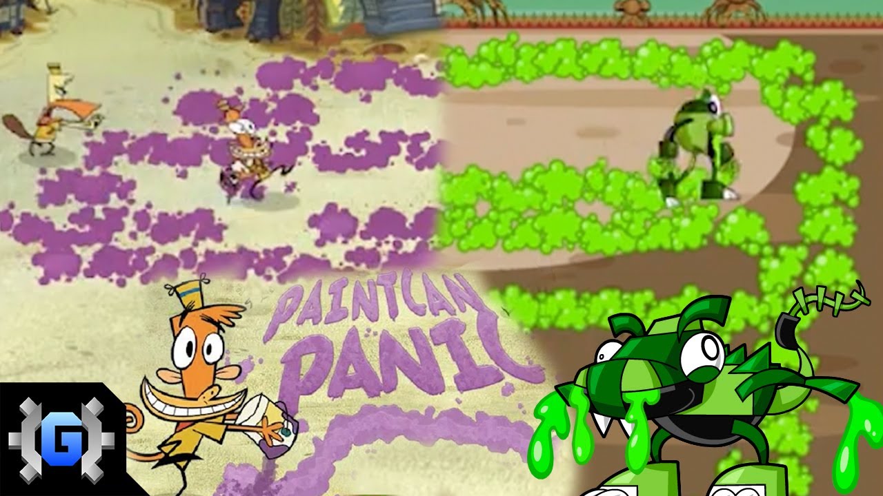 [No Prank!]Camp Lazlo Paint Can Panic VS Mixels Glorp Corp Game ...