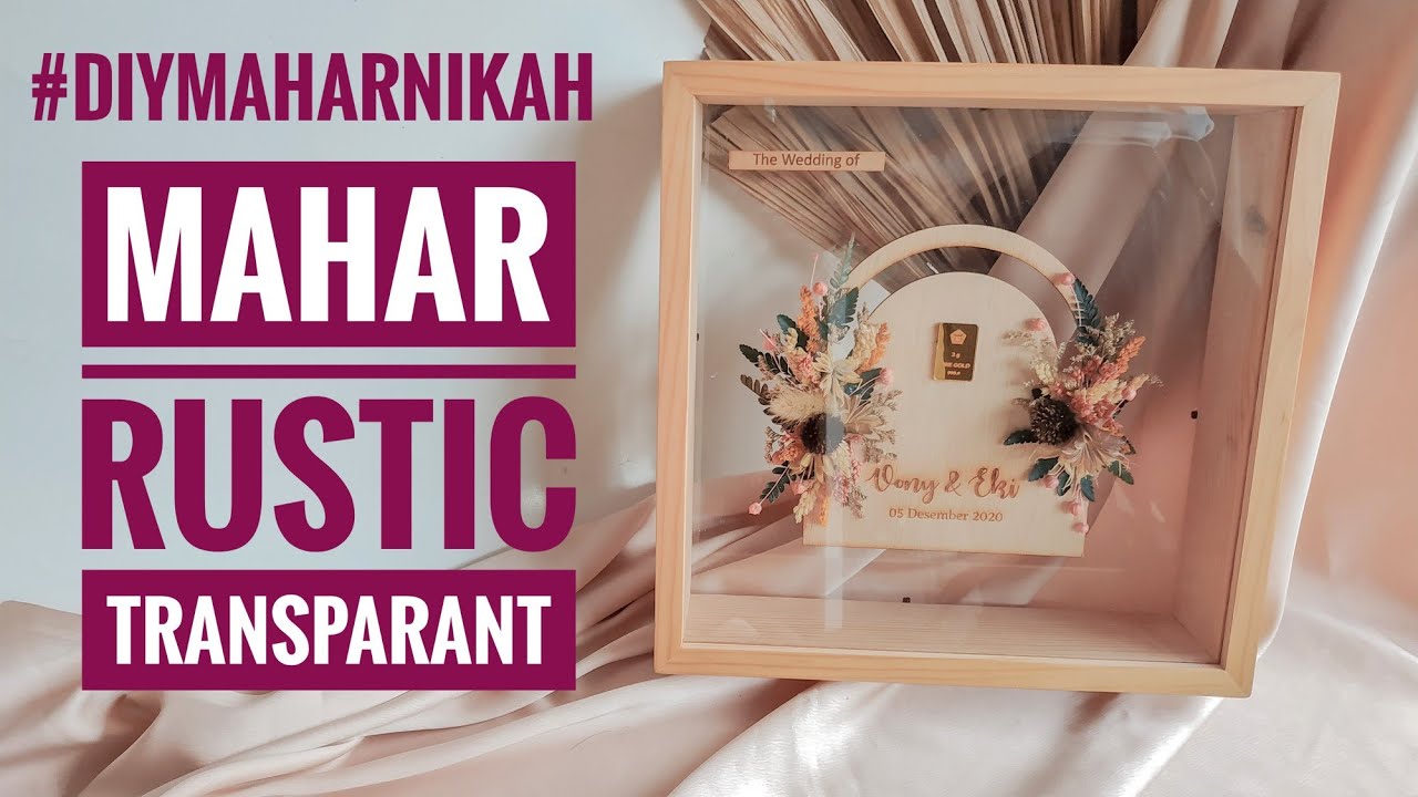 DIY MAHAR RUSTIC TRANSPARAN || TUTORIAL MAHAR RUSTIC TRANSPARAN || # ...