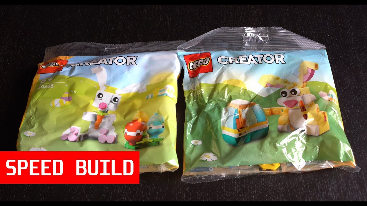 LEGO Easter Bunnies 30563 and 30668 Speed Build - YouTube