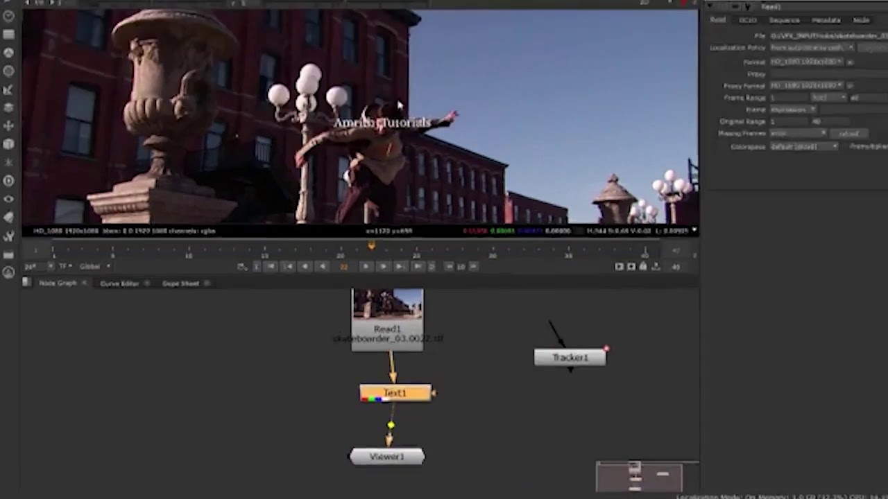 nuke Basic Tracking and Matchmove - YouTube