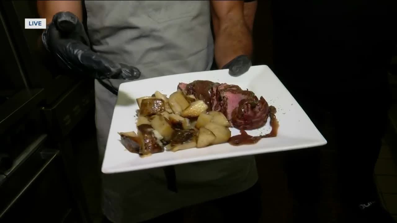 We're Open: Cooking filet at Ward's House of Prime - YouTube