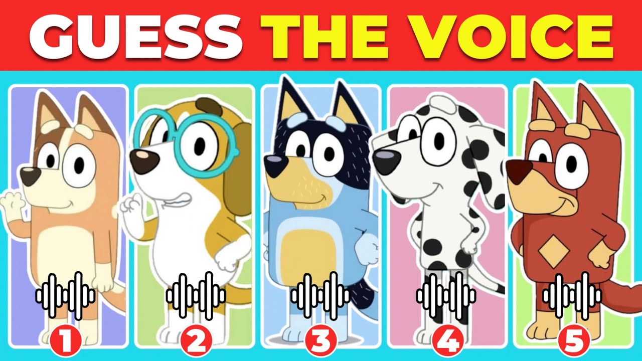 Guess the Bluey Characters by Their Voice🔊🐶 ~ Bluey, Bingo, Socks ...
