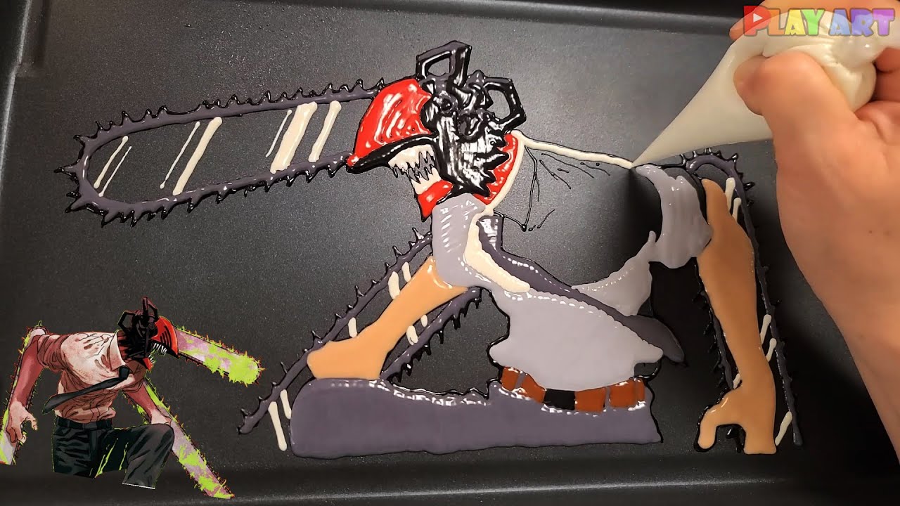 Making Chainsaw Man Pancake art Challenge (FNF Music),チェーンソーマン, #Shorts ...
