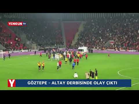 Göztepe - Altay maçında olay çıktı