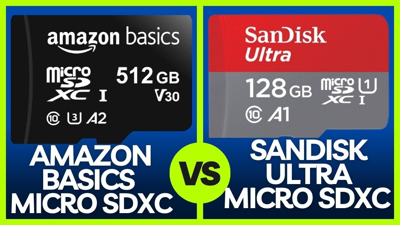 Amazon Basics Micro SDXC VS SanDisk Ultra Micro SDXC - Which Memory ...