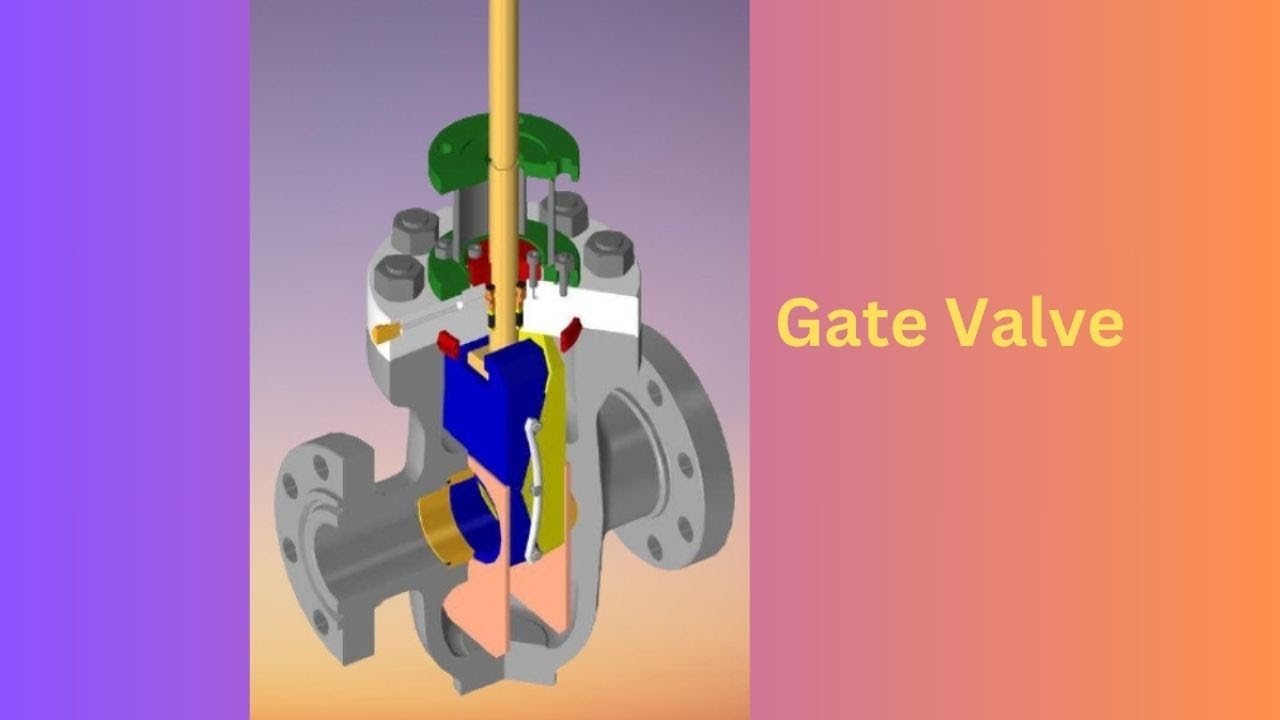 How gate flanged gate valve work - YouTube