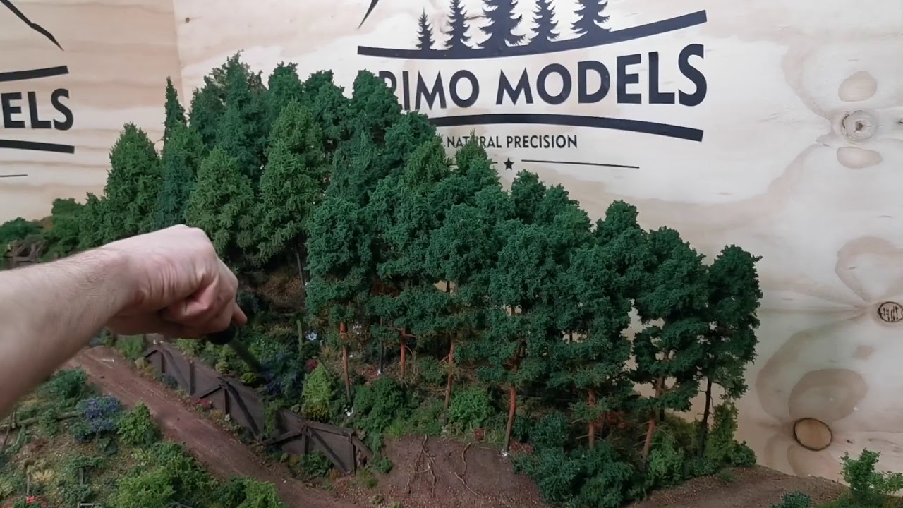 Primo Models Layout- Part 7 How to make a realistic model forest? - YouTube