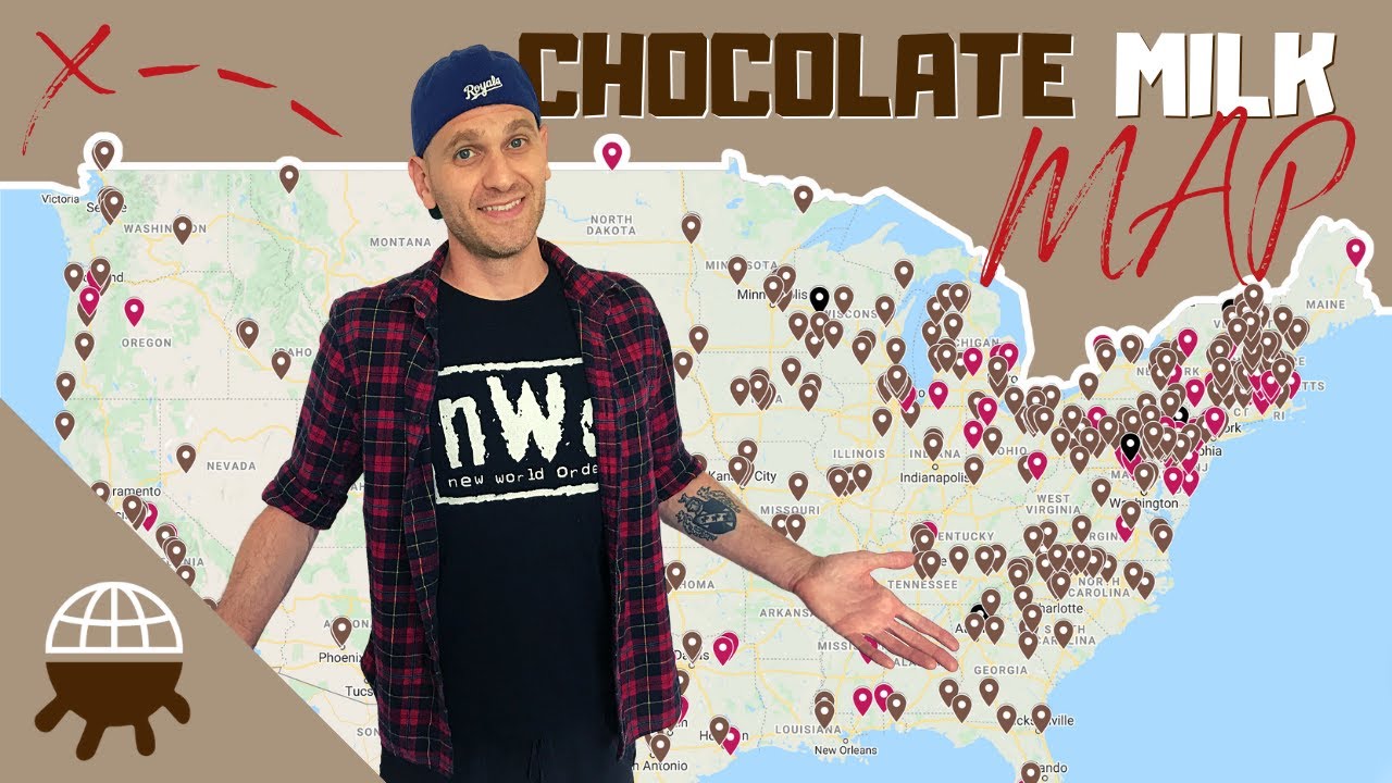 Chocolate Milk Map - USA! - YouTube