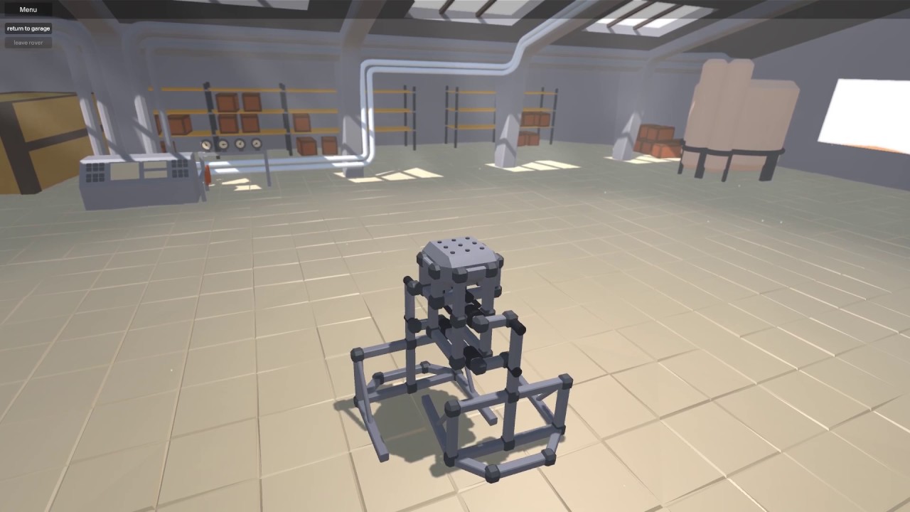 Walking robot - Rover Builder - YouTube