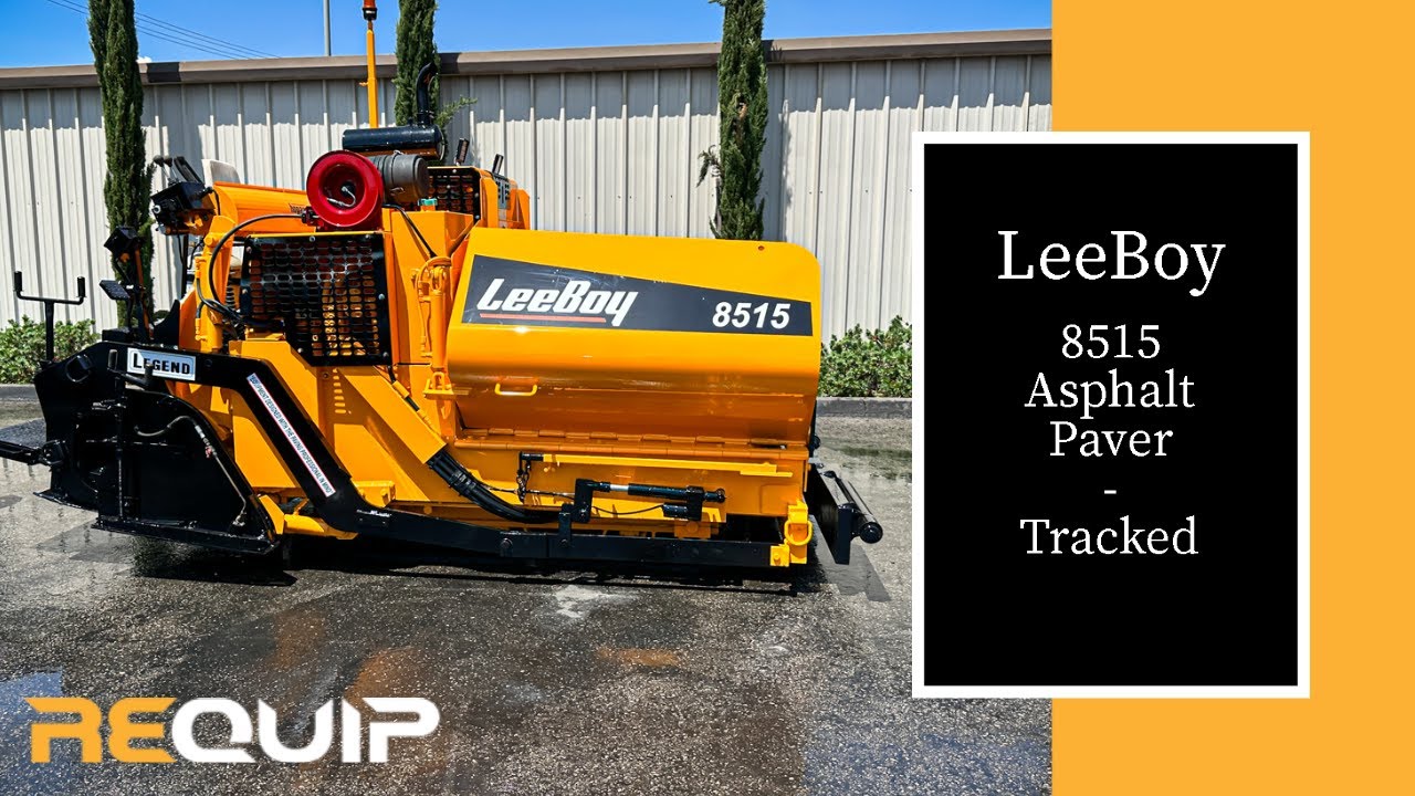 LeeBoy 8515 Asphalt Paver Tracked - YouTube