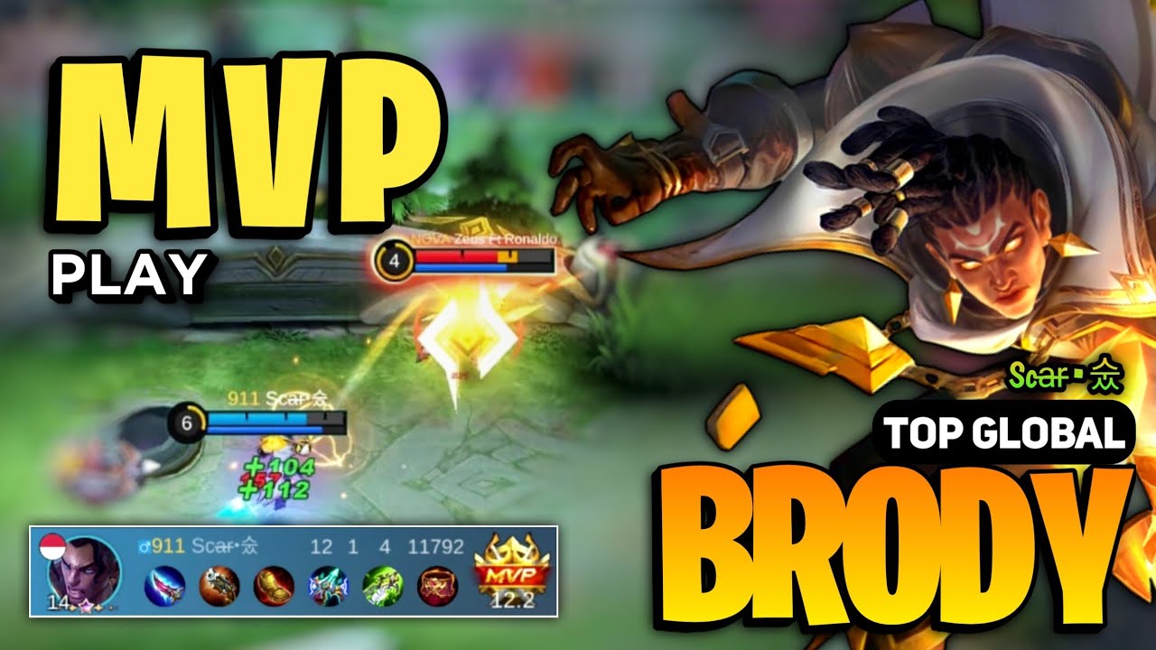 Brody Best Build 2023 [ Brody Top Global Gameplay ] By Sca̶r̶•숬 ...