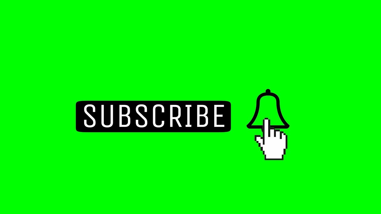 Green screen animated Subscribe button Black |No Copyright || Android ...